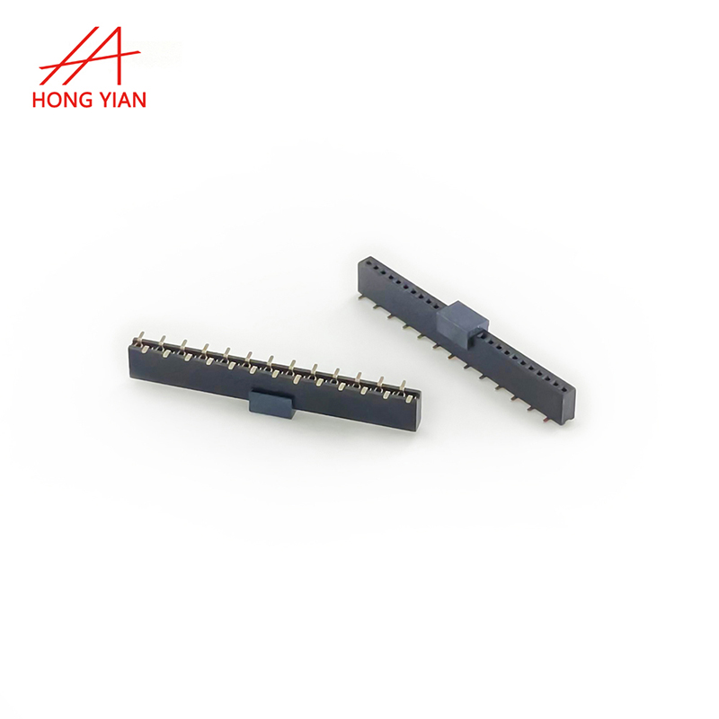 Pitch 1.27mm Single Row SMT 90 Degree Female Header Connector-Cable Assembly Connector ...