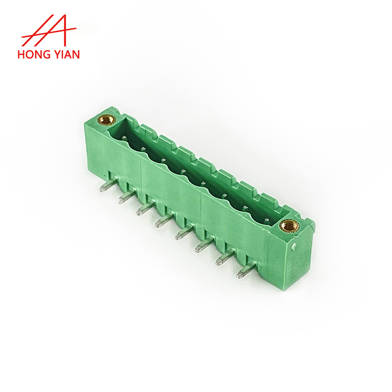 Pitch 5.0 5.08mm Screwless Seat Plug-in Type Terminal Block Connector ...